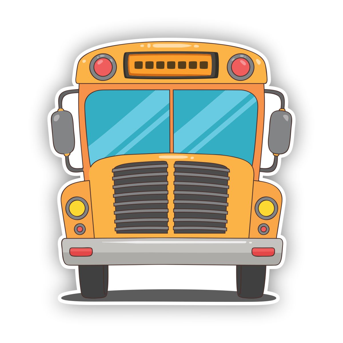 School Bus | For Yard Décor | Yard Card Art | SignWay