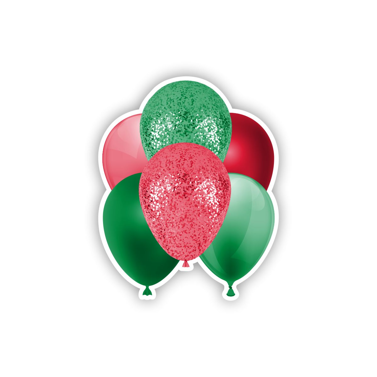 Red and Green Balloon Bouquet | For Yard Decor | SignWay