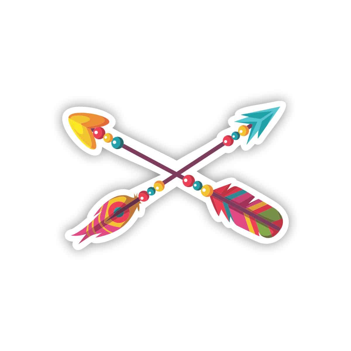 Crossing Arrows | Boho | Add On Yard Decor | SignWay
