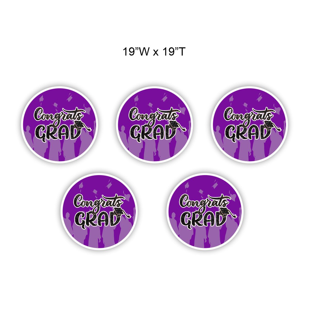 Purple Congrats Grad Quick-Quote | Half Sheet Bundle | SignWay